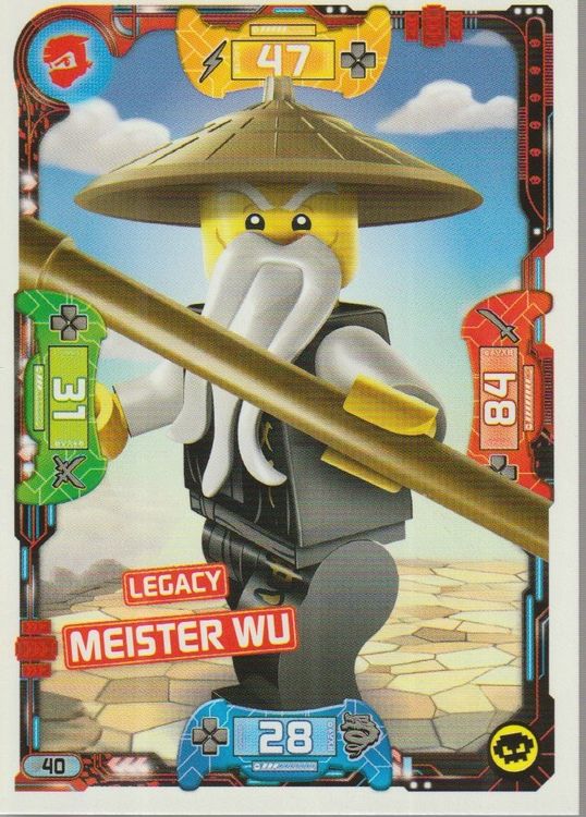 LEGO NINJAGO TRADING CARD SERIE 5 # 40 LEGACY MEISTER WU (Neu (gemäss ...