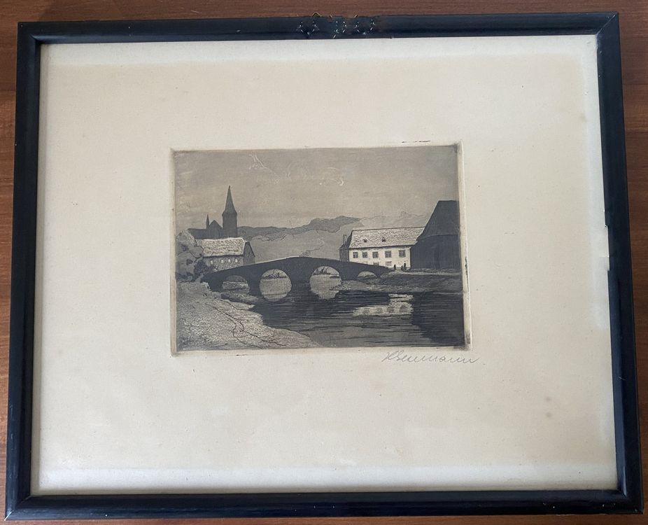 Vier Original-Radierungen von Heinrich Johann Karl Gesemann | Kaufen auf Ricardo