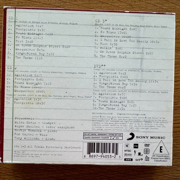 Miles Davis - The Bootleg Series Vol.1 Box mit 3 CD + 1DVD (Gebraucht ...