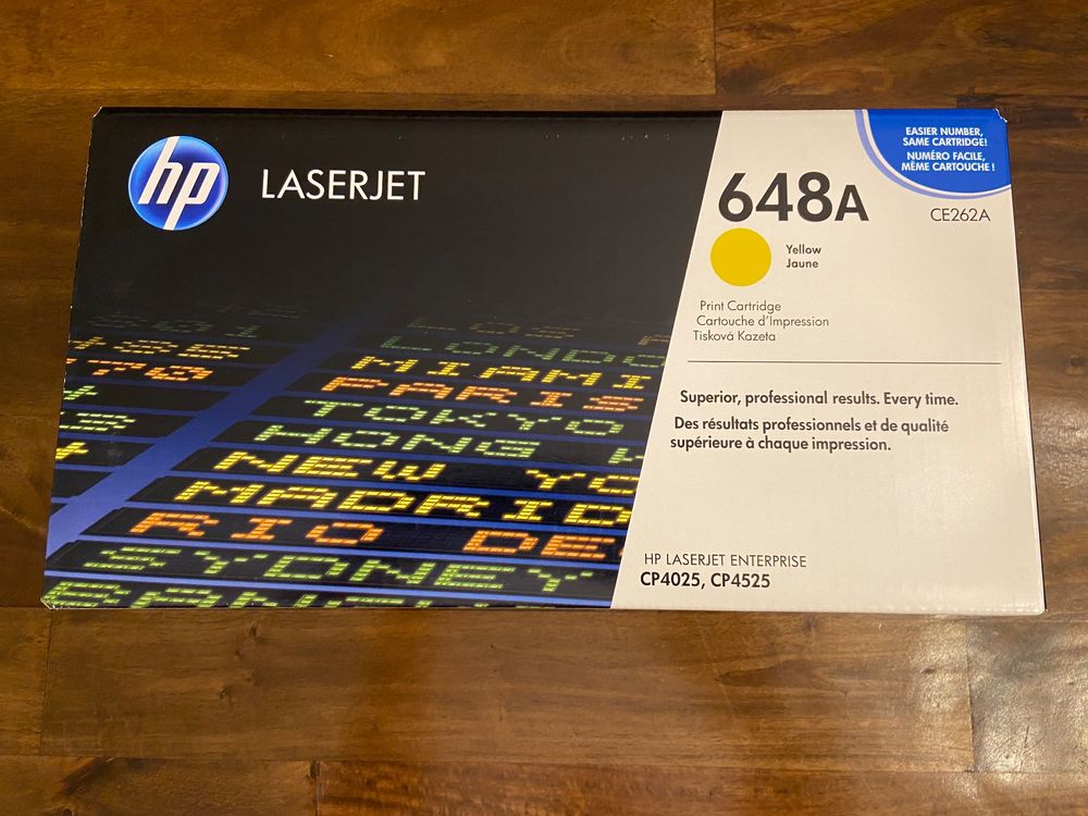 Original HP Color Laserjet Toner 648A YELLOW (CE262A) (Neu und ...