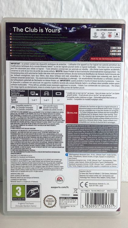 FIFA FC 26 Nintendo Switch Game - Great Condition! (Gebraucht) in ...
