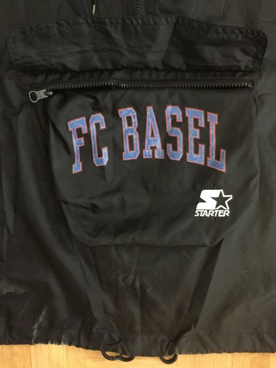 FC BASEL FCB ORIGINAL STARTER ULTRAS JACKE KAPUZENJACKE 90ER (Gebraucht ...