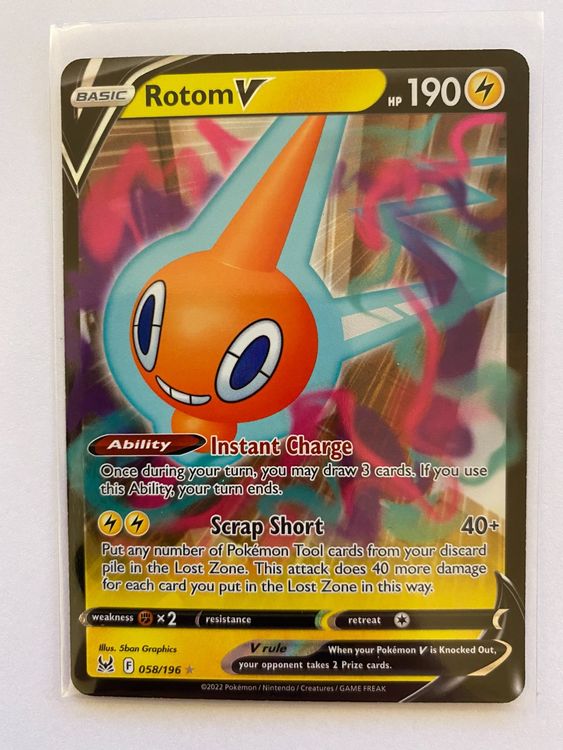 Pokemon Rotom V 058/196 Lost Origin EN (Neu (gemäss Beschreibung)) in Elgg für CHF 1.5 – mit ...