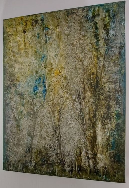 Gemälde, Waldszene, Struktur,von mir selbstgemalt 30×40 (Neu (gemäss Beschreibung)) in Riehen ...