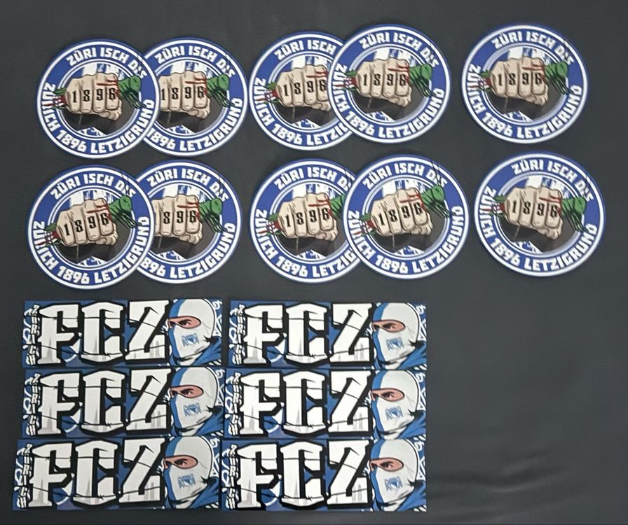 FCZ/ FC ZÜRICH STICKER (Neu (gemäss Beschreibung)) in Eglisau für CHF 7 ...