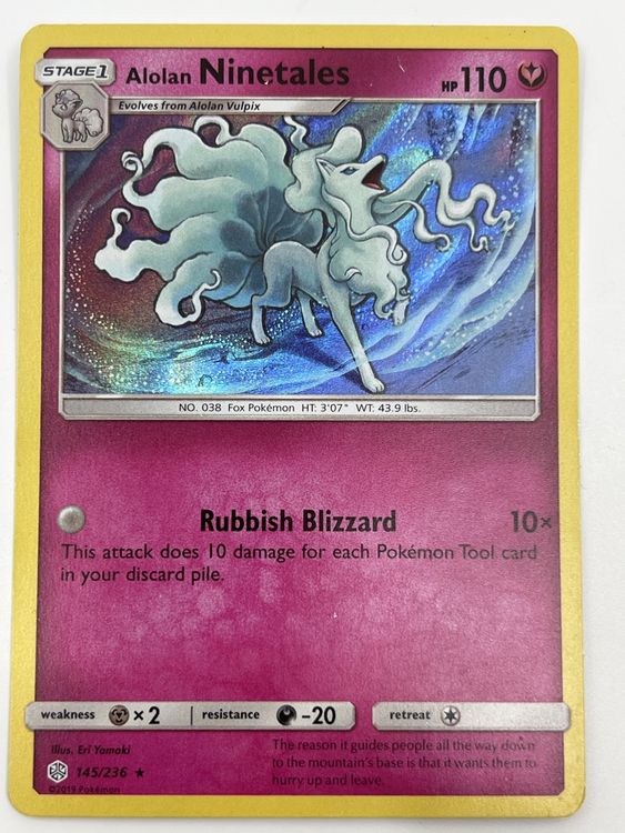 Alolan Ninetales Rare Holo Pokemon Karte - Top Zustand! | Kaufen auf Ricardo