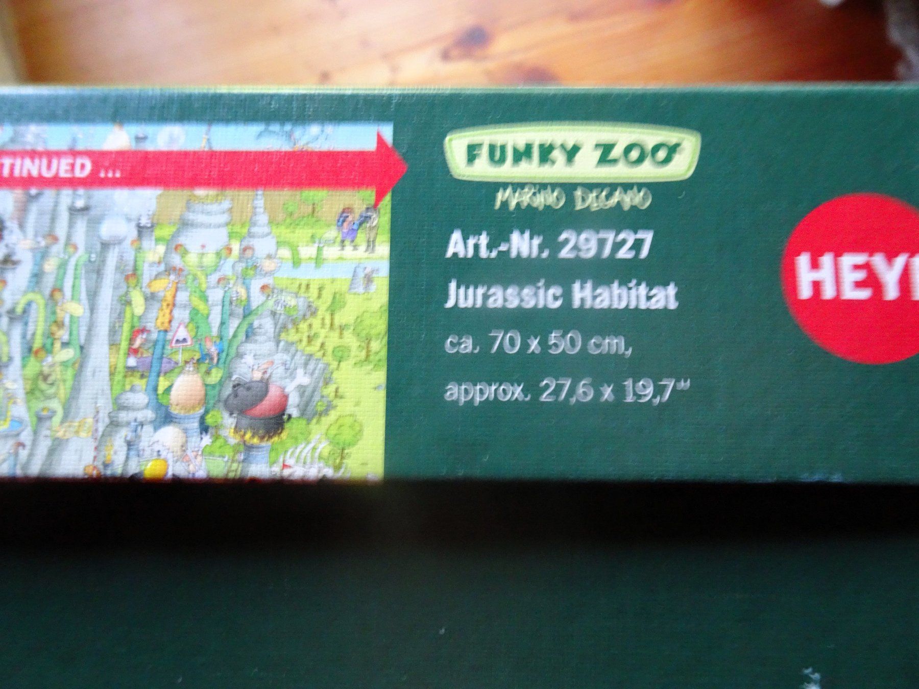 Funky Zoo Puzzle von Heye, 1000 Teile - Jurassic Habitat (Gebraucht) in ...