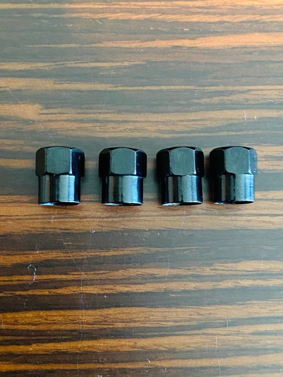 Porsche Ventilkappen Aluminium 4er-Set Neu in Schwarz | Kaufen auf Ricardo