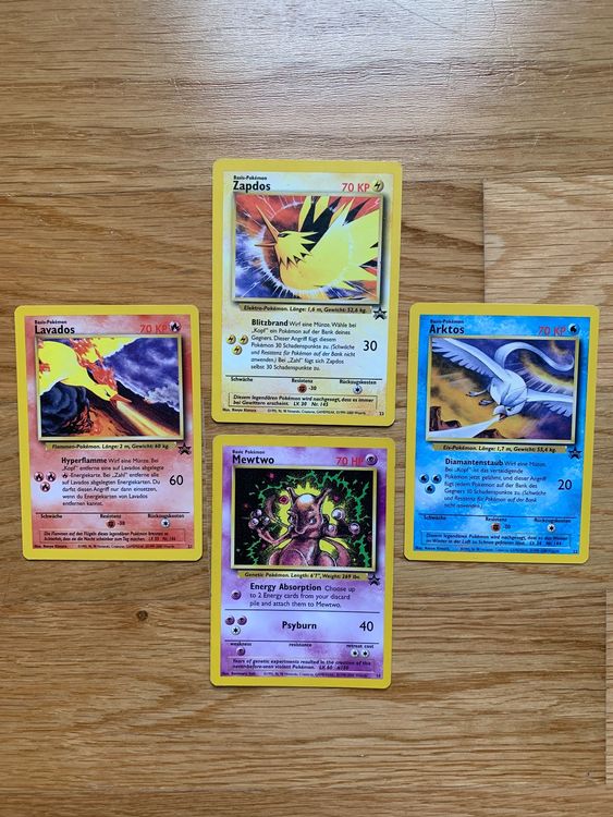 Seltene Pokemon Promo Karten (4 von 5 Legendären Pokemon) | Kaufen auf ...