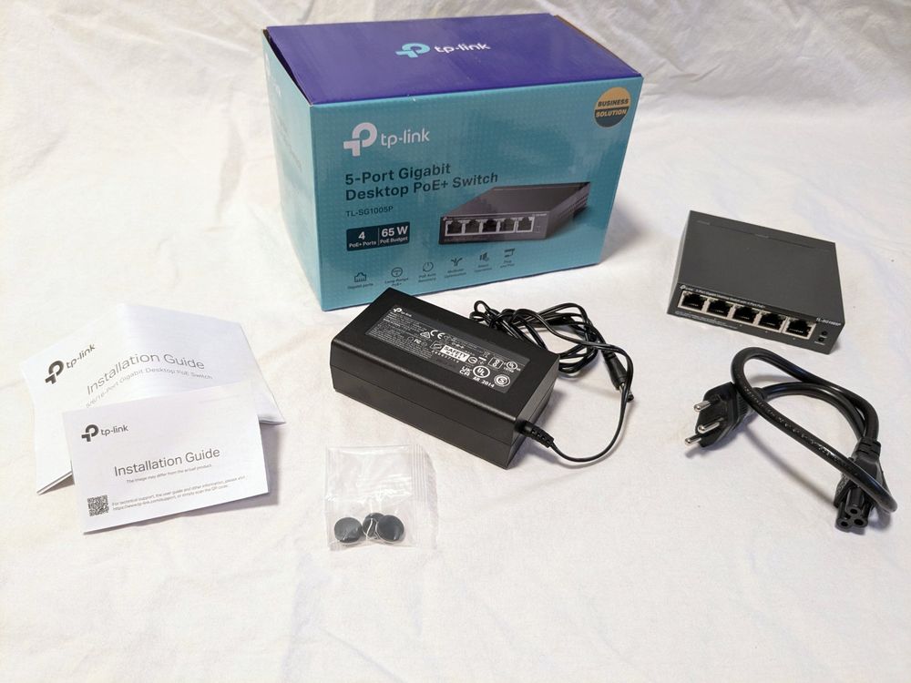 TP-Link TL-SG1005P 5-Port Gigabit PoE+ Switch - Neuwertig! (Gebraucht ...