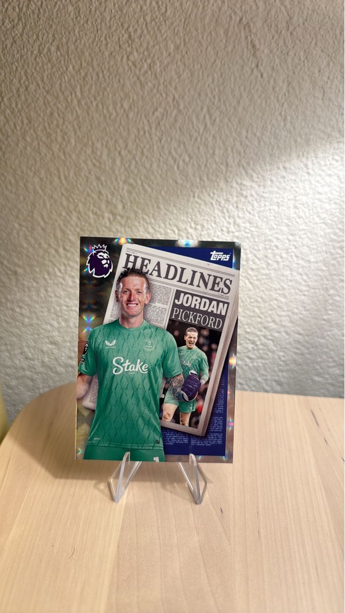 Topps Jordan Pickford Headline Karte - Everton Goalie! (Gebraucht) in ...