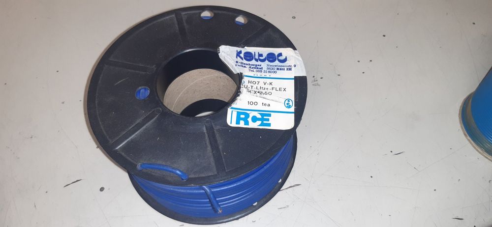 T-Litze 2,5mm2 dunkel-Blau L=100m (Neu (gemäss Beschreibung)) in ...