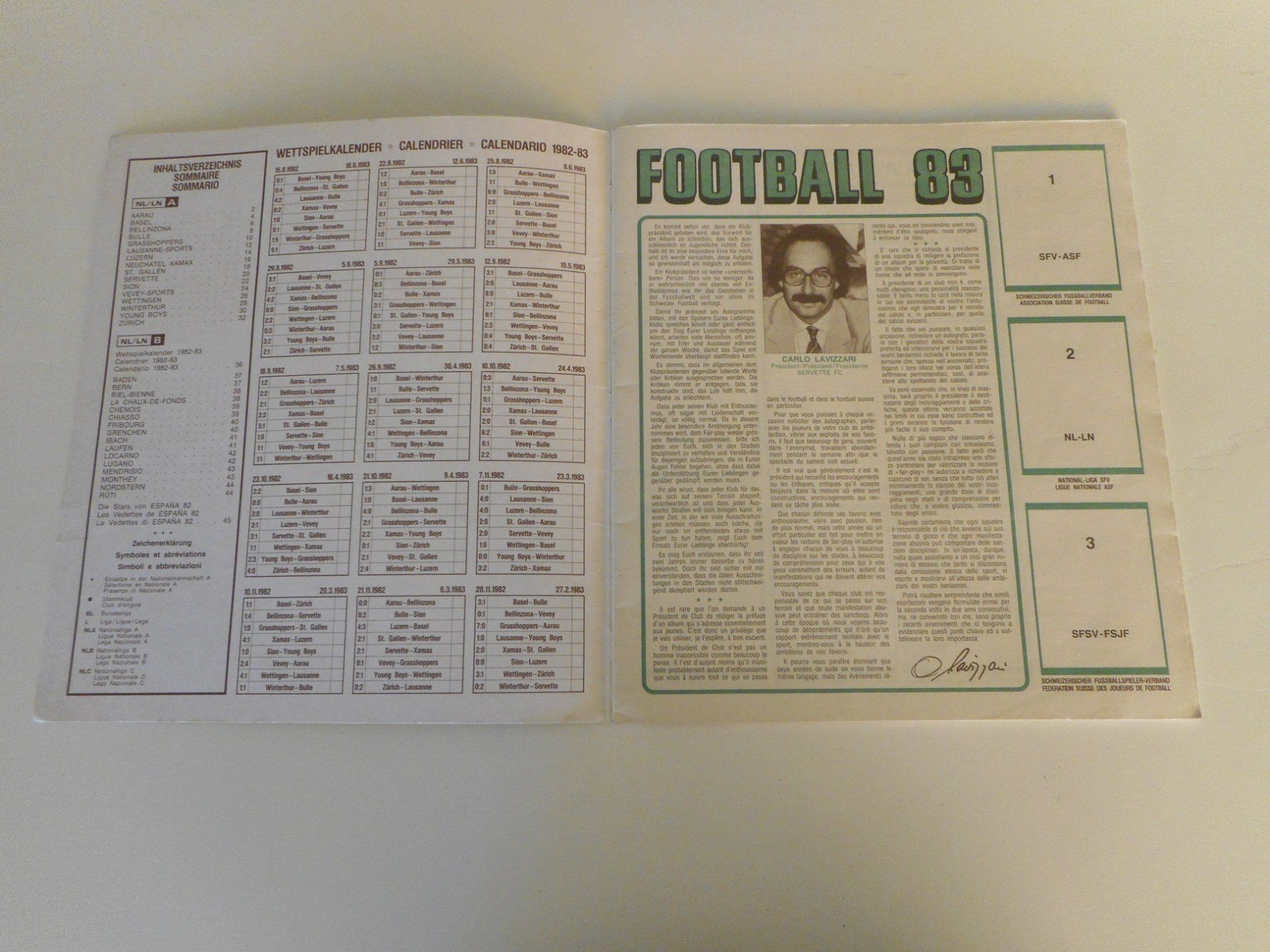 Panini Football Album 83/1983 leer SFV-ASV (Gebraucht) in Cham für CHF ...