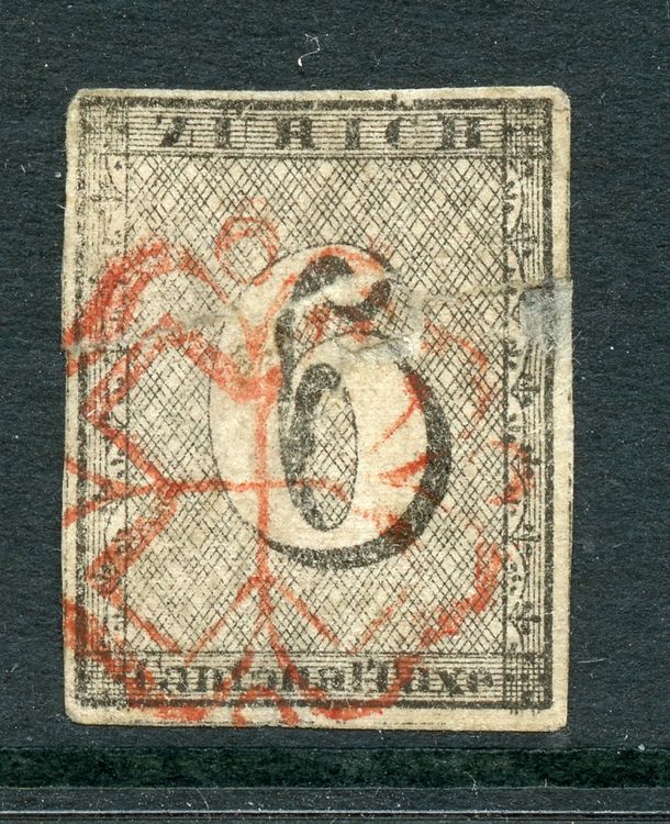 Zst 2 W Zürich 6 - Marke/Stempel echt / Attest Urs Hermann | Kaufen auf ...