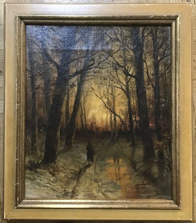 Antike Gemälde Dame mit Wald Unleserlich Signiert (Gebraucht) in Root für CHF 55 – mit Lieferung ...