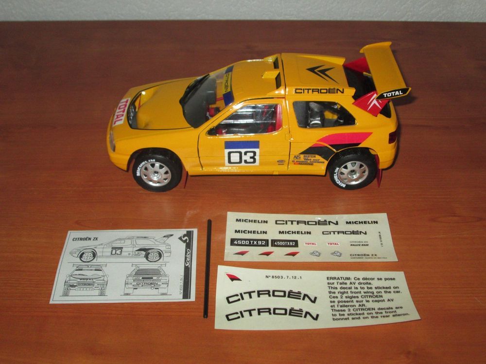 Solido Citroën ZX Rallye Raid 1/18 (Neu und originalverpackt) in Bonfol ...