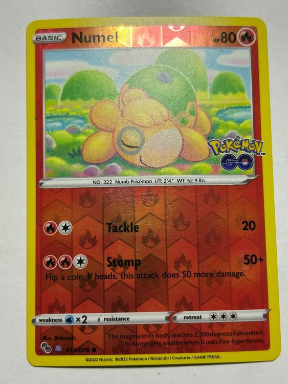 Numel 013/078 - PokémonGO 🇺🇸 (Gebraucht) in Langenthal für CHF 6 – mit ...
