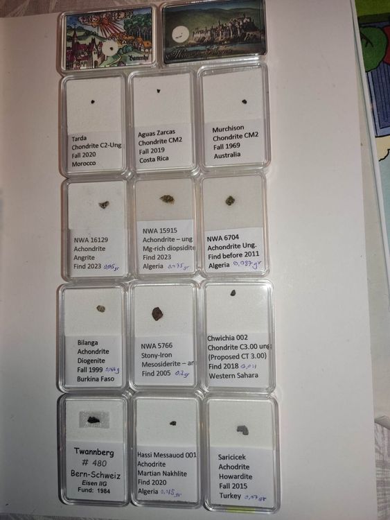 Meteorite 'small and micro' set of very rare meteorites (Gebraucht) in ...