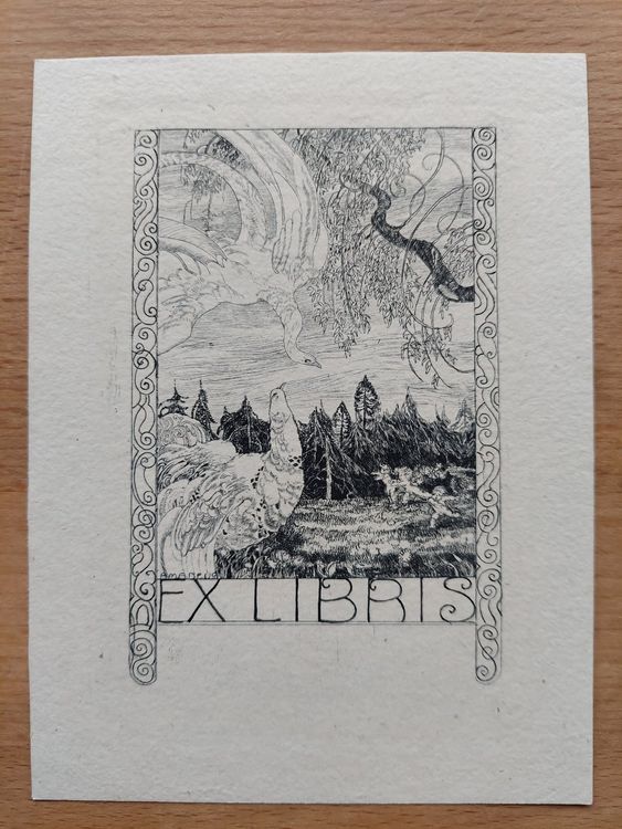 Exlibris Amadeus Dier - Original Radierung (Gebraucht) in Obfelden für ...