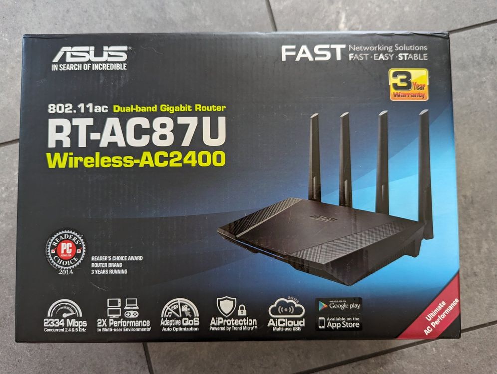 ASUS RT-AC87U AC-2400 WLAN Router (Gebraucht) in Siglistorf für CHF 6 ...