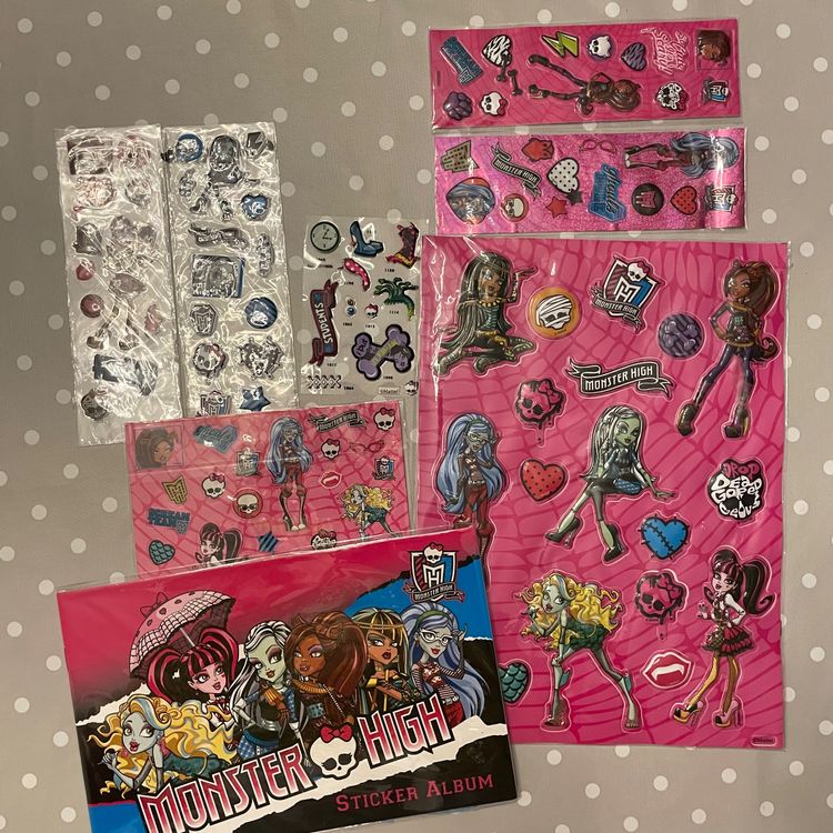 NEU: Monster High Sticker Set & Album Sammler (Neu und originalverpackt ...