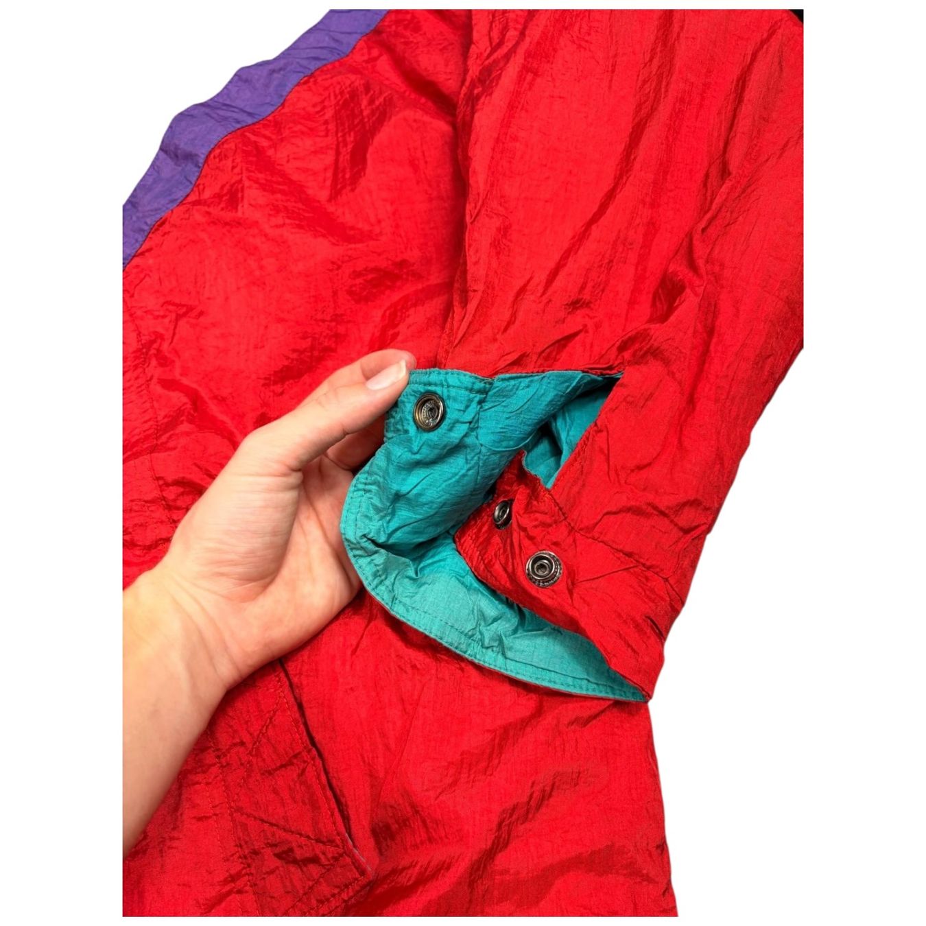 Veste de ski Vintage New York Girl rouge - L (Neuf (Voir description ...