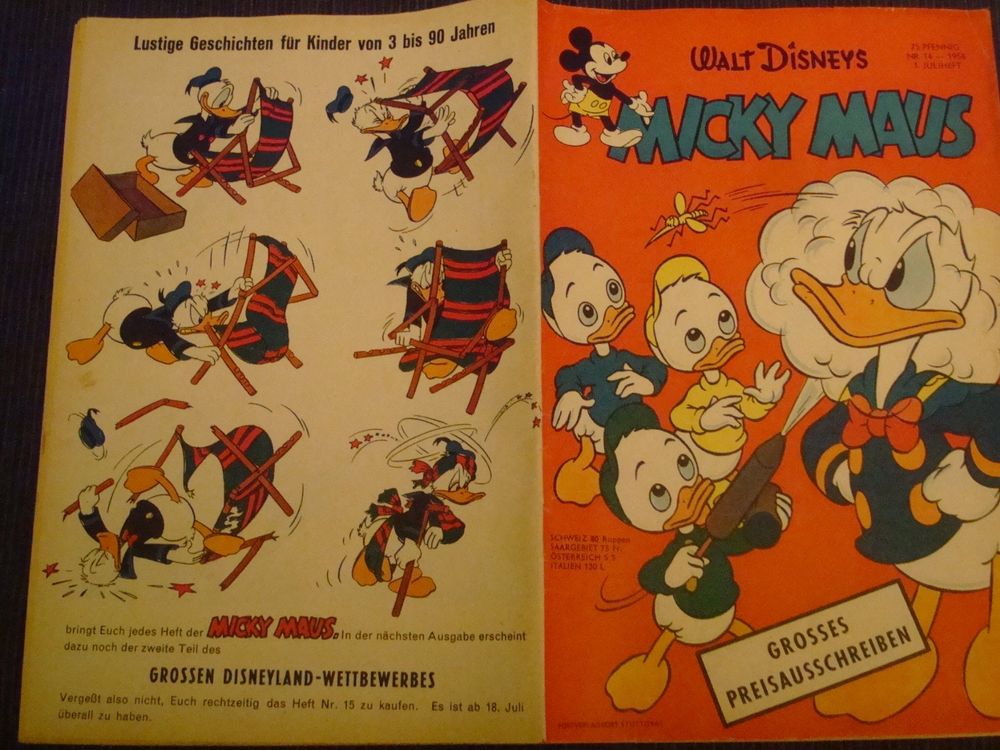 Micky Maus - Nr. 14 - 1. Juliheft 1956 (Gebraucht) in Neuenegg für CHF ...