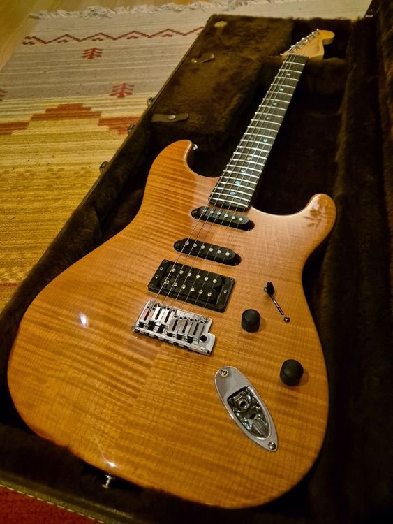 Fender american deluxe hss Stratocaster FMT Amber | Kaufen auf Ricardo