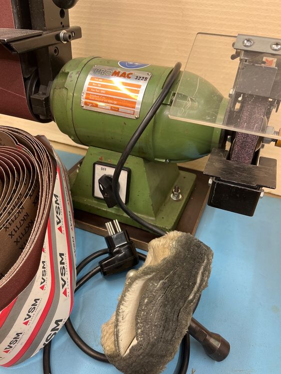 Bandschleifmaschine ProMac 322B 380V mit 10 Schleifbaendern (Gebraucht ...