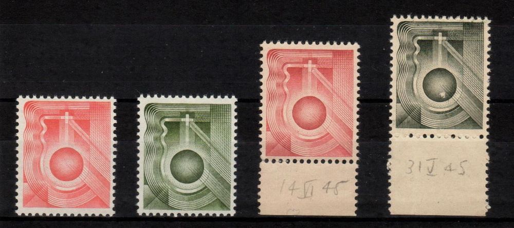 Probedruck 1945 * 4 dummy stamps | Kaufen auf Ricardo