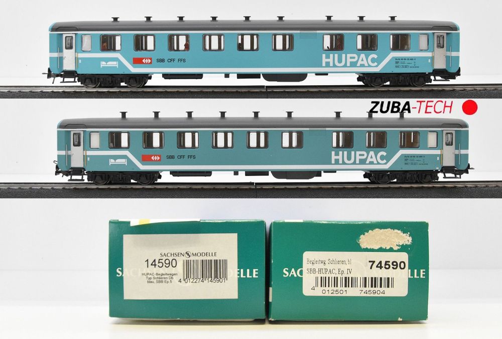 2x 14590 SachsenModelle Hupac Begleitwagen SBB H0 GS mit OVP (Gebraucht) in St. Gallen für CHF ...