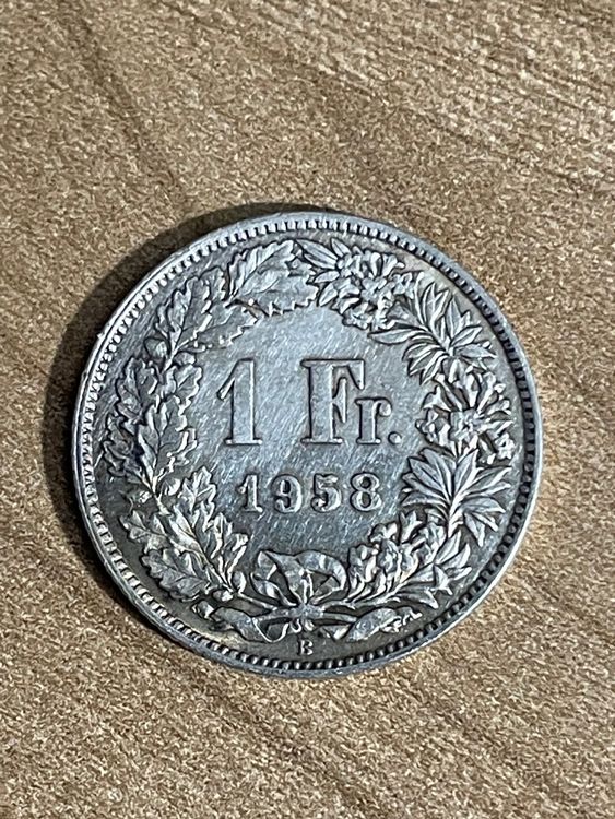 1 Franken Silber 1958 (Gebraucht) in Schlossrued für CHF 3 – mit Lieferung auf Ricardo kaufen