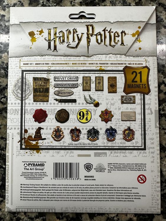 Harry Potter Magnet Set - 21 Magnete OVP (Neu und originalverpackt) in ...