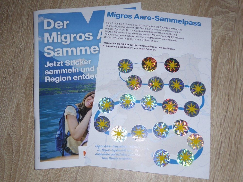 1 volle Karte Migros Aare-Sammelpass | Kaufen auf Ricardo