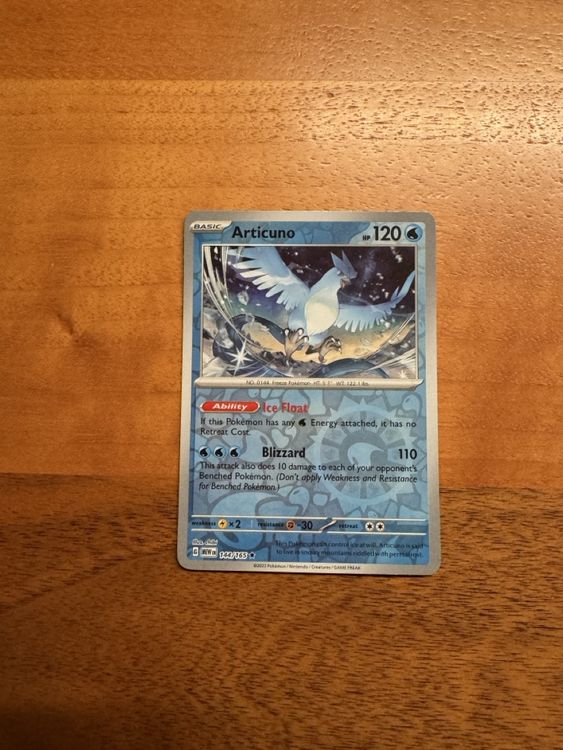 Pokemon MEW 151 EN Articuno 144/165 Reverse Holo (Neu (gemäss ...