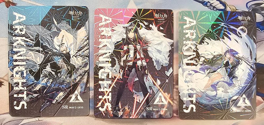 Arknights 4 Thick Cards SR Holo - MRFZ Serie (Neu (gemäss Beschreibung ...