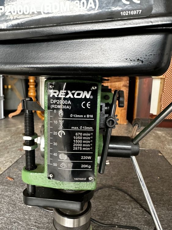 Tischbohrmaschine REXON DP2000 (RDM-30A) (Gebraucht) in Unterengstringen für CHF 75 – mit ...