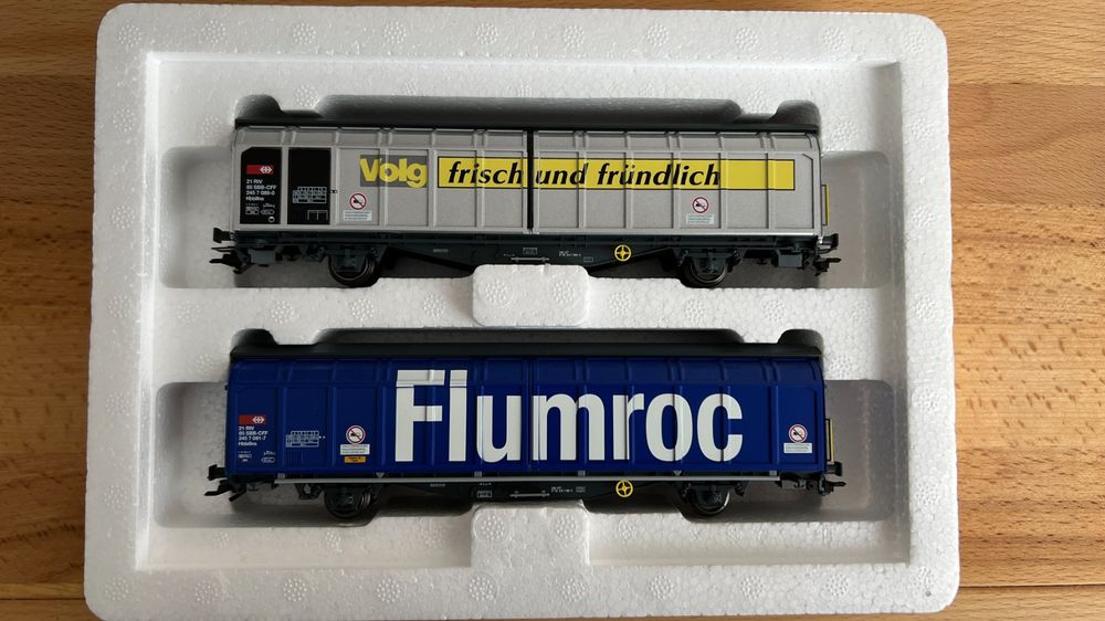 Märklin 48024 Schiebewand-Set SBB Wagen-Set Flumroc Volg (Gebraucht) in ...