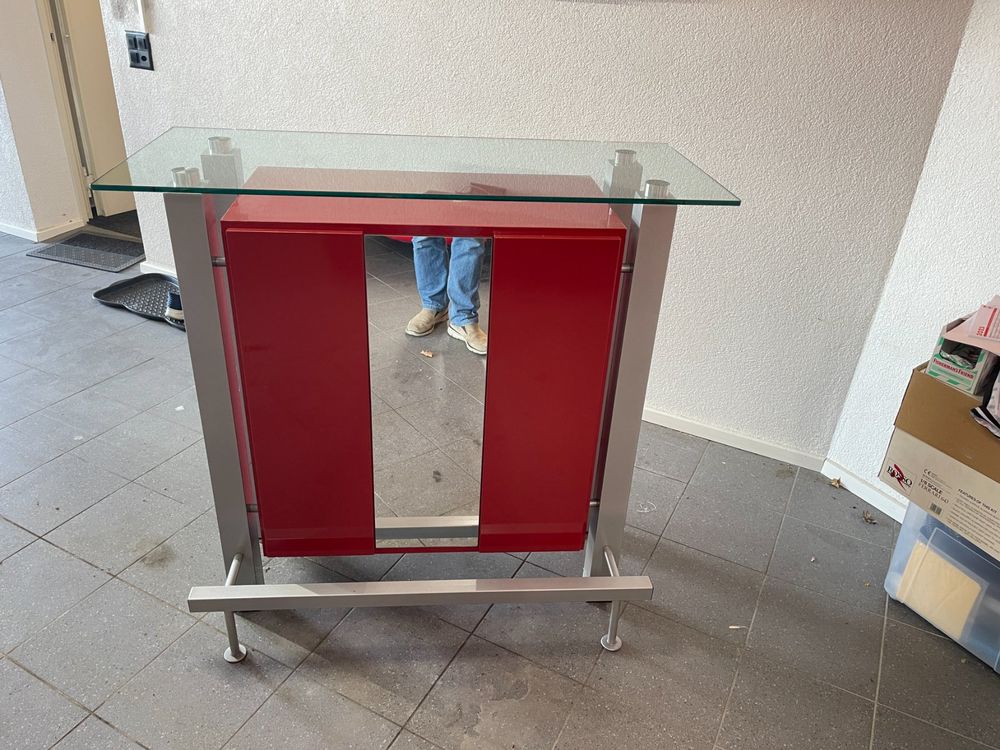 STEHBAR MIT GLASPLATTE | Kaufen auf Ricardo