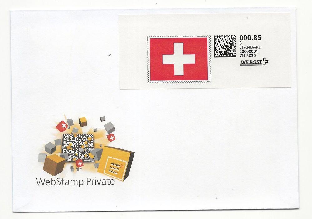 Webstamp der Post auf Brief geklebt uo (Gebraucht) in Aarau für CHF 2.5 ...