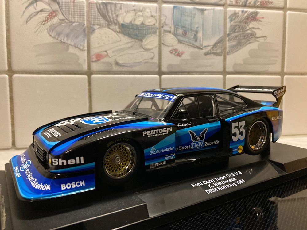 Ford Capri Turbo Gr. 5 Nr. 53 1/18 K. Niedzwidz DRM 1980 (Neu und ...