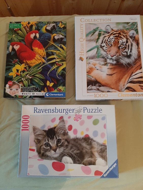 3 grosse Puzzle (Gebraucht) in Ganterschwil für CHF 10 – mit Lieferung ...