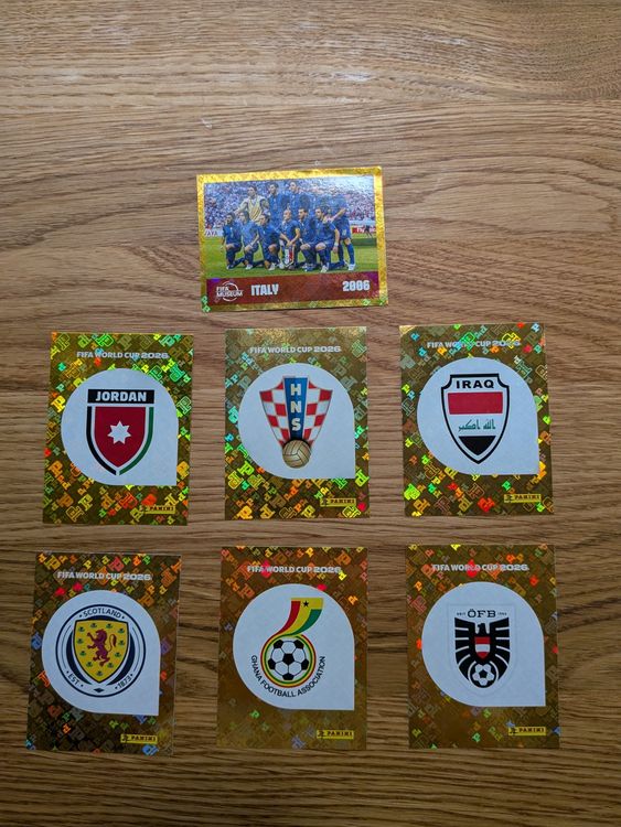 Panini WM 2026, 7 Glitzer Sticker (Neu (gemäss Beschreibung)) in ...