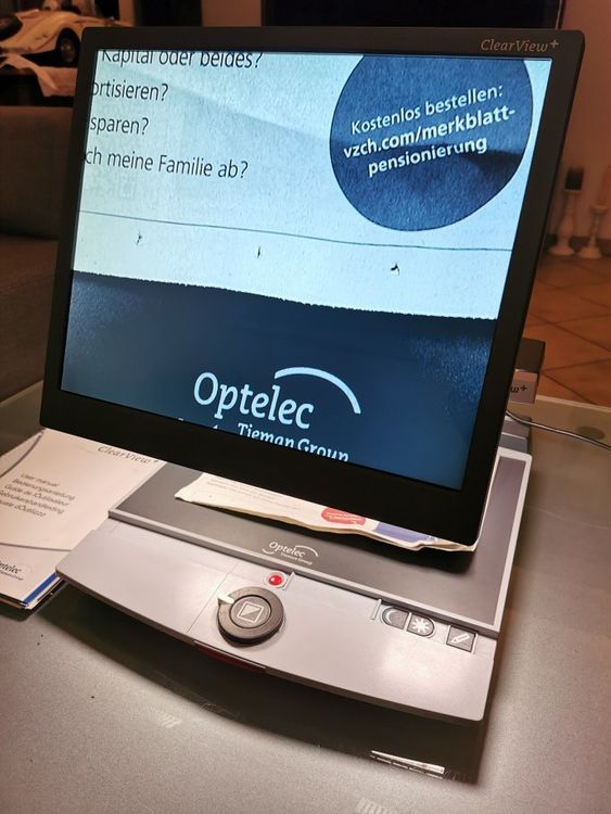 Lesegerät Sehhilfe Optelec Clear View + für Sehbehinderte (Gebraucht) in Jona für CHF 450 – nur ...
