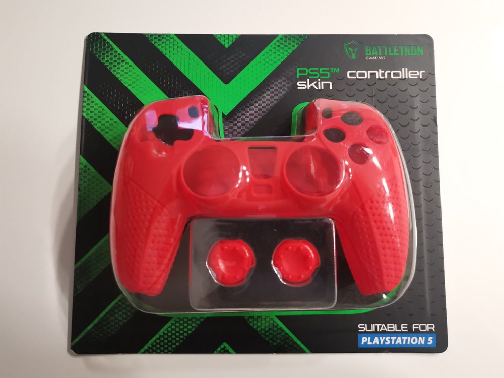 ** SILIKON SKIN ROT HÜLLE, COVER FÜR PS5 CONTROLLER ** (Neu und ...