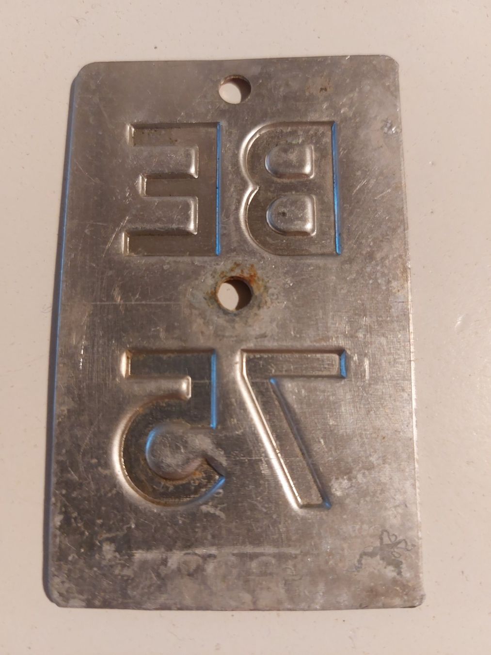 Velonummer BE 75 plaque Velo (D'occasion) à Schenkon pour CHF 15 – avec ...