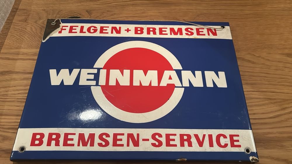 Emailschild Weinmann Original sehr schön | Kaufen auf Ricardo