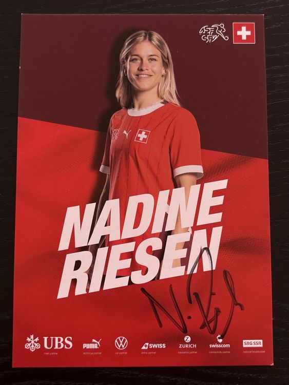 Nadine Riesen Autogrammkarte - Top Zustand - Sammlerstück! (Gebraucht ...