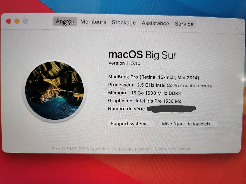 Macbook Pro i7 Retina 15 pouces 16GB SSD 500 Go 2014 (Gebraucht) in ...