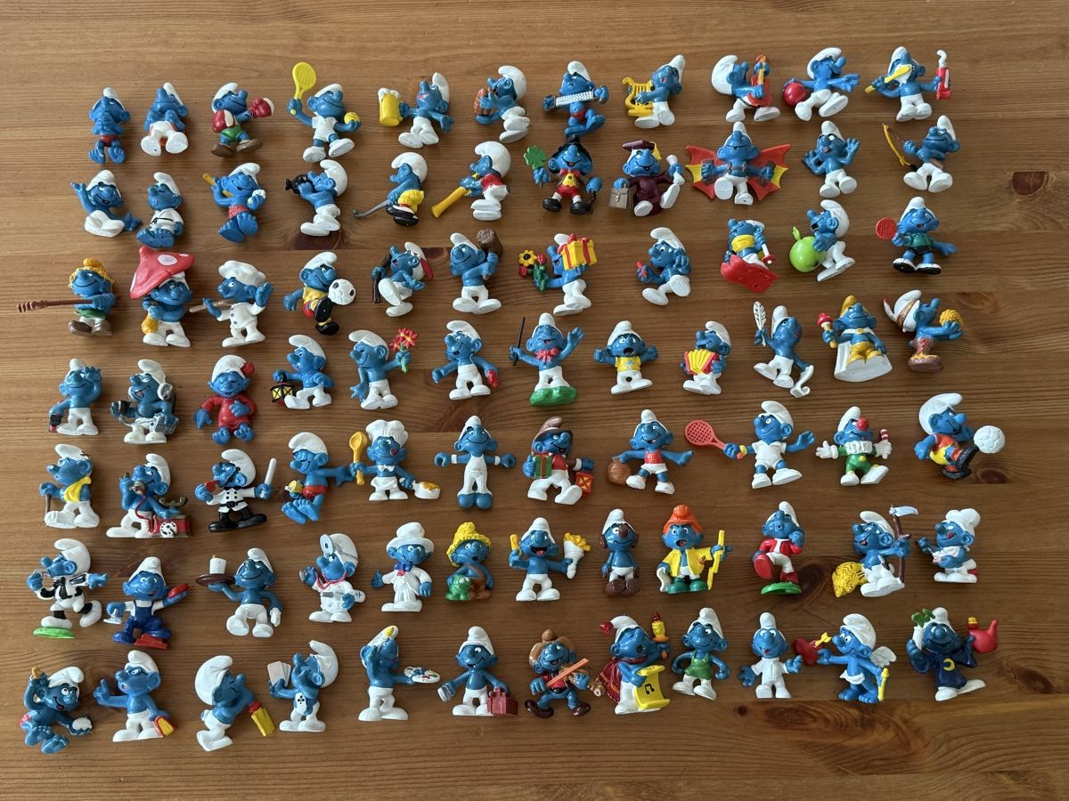 Große Schlümpfe Sammlung, Vintage Schleich Figuren (Gebraucht) in ...